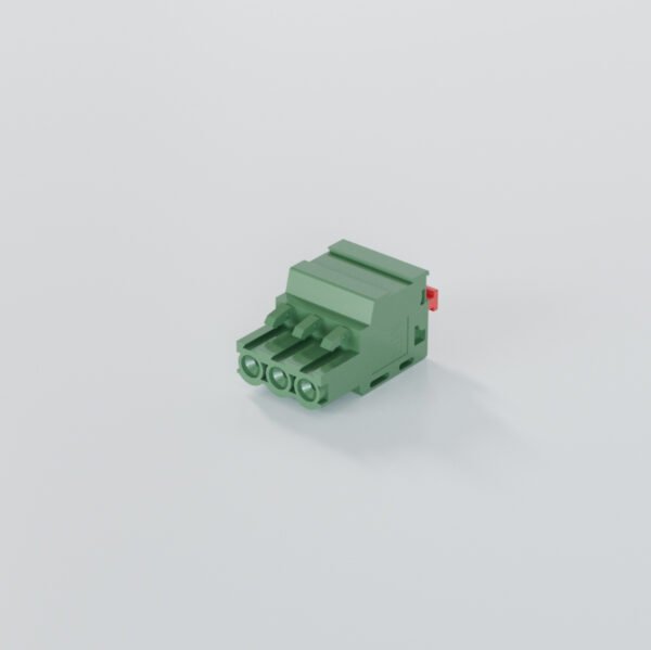 5.08mm Push-in Spring Loaded Female Socket Terminal Block - 3 Pins ...